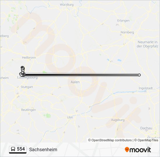 554 Route: Schedules, Stops & Maps - Sachsenheim (Updated)