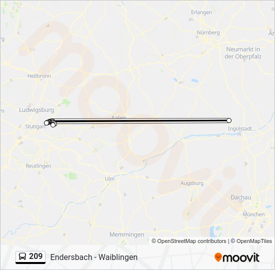 209 Route: Fahrpläne, Haltestellen & Karten - Waiblingen (Aktualisiert)