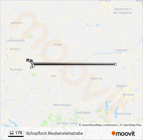 170 Route: Schedules, Stops & Maps - Schopfloch Reußensteinstraße (Updated)