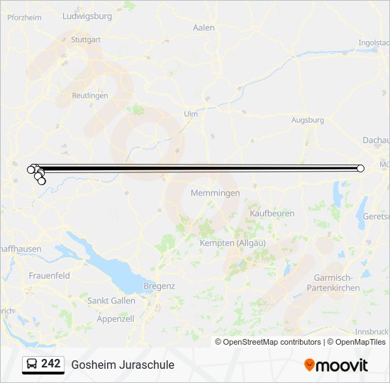 242 Route: Schedules, Stops & Maps - Gosheim Juraschule (Updated)