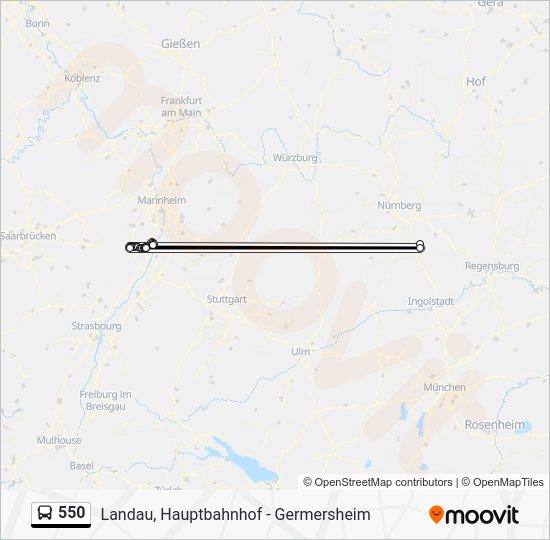 550 Route: Schedules, Stops & Maps - Germersheim (Updated)