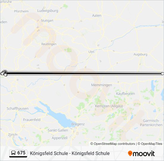 675 Route: Schedules, Stops & Maps - Königsfeld Busbahnhof (Updated)
