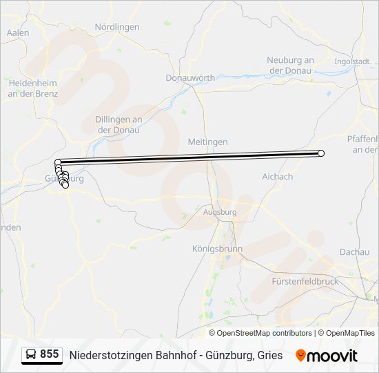 855 Route: Schedules, Stops & Maps - Niederstotzingen Bahnhof (Updated)