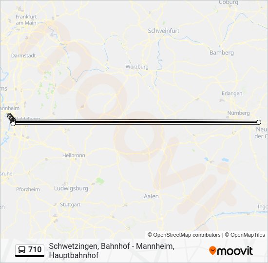 710 Route: Schedules, Stops & Maps - Brühl, Mannheimer Straße (Updated)