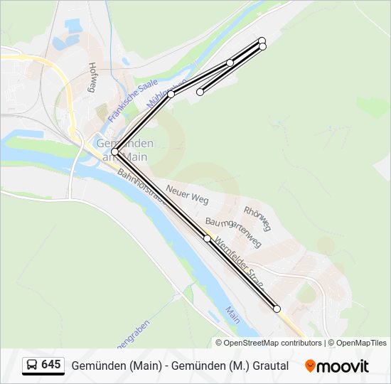 645 Route: Schedules, Stops & Maps - Gemünden (M.) Betriebshof Ovf ...