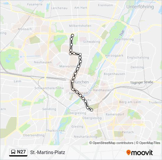 n27 Route: Fahrpläne, Haltestellen & Karten - St.-Martins-Platz ...