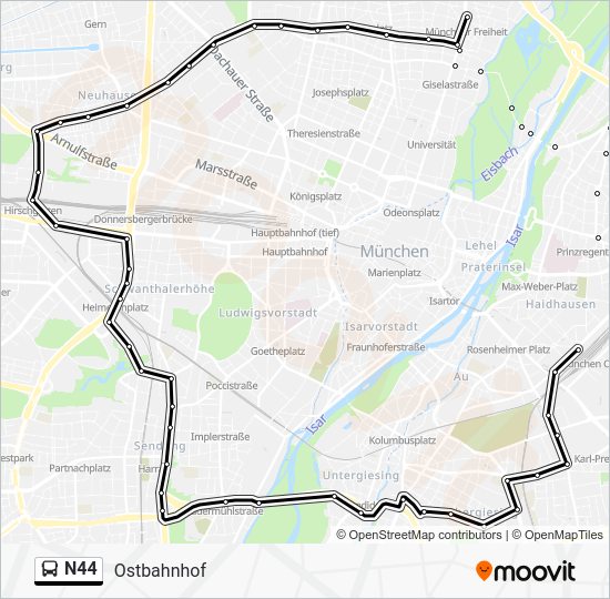 n44 Route: Schedules, Stops & Maps - Ostbahnhof (Updated)