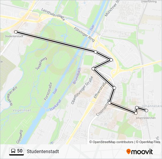50 Route: Fahrpläne, Haltestellen & Karten - Studentenstadt (Aktualisiert)