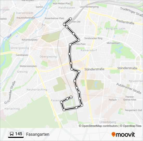 145 Route: Schedules, Stops & Maps - Fasangarten (Updated)