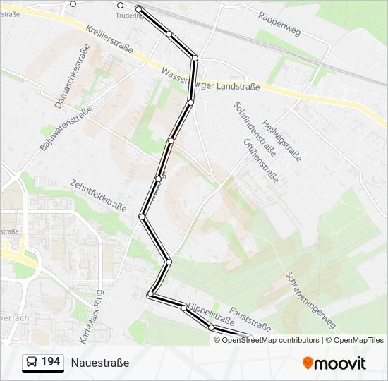 194 Route: Schedules, Stops & Maps - Nauestraße (Updated)