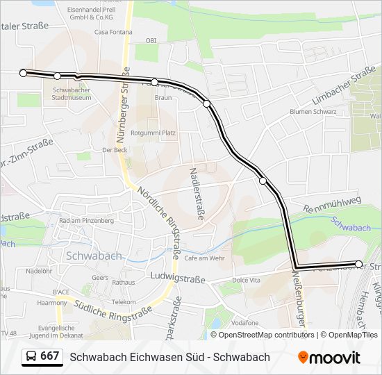 667 Route: Fahrpläne, Haltestellen & Karten - Rohrersmühle (Nahe ...
