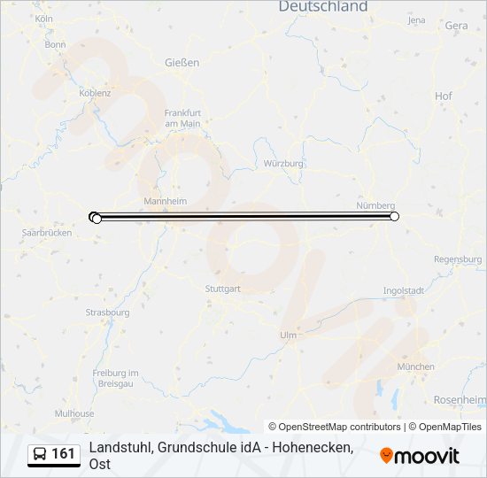 161 Route: Schedules, Stops & Maps - Bann, Haus 124 (Updated)