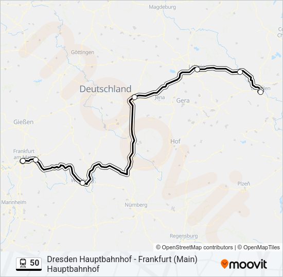 50 Route: Schedules, Stops & Maps - Frankfurt (Main) Hauptbahnhof (Updated)