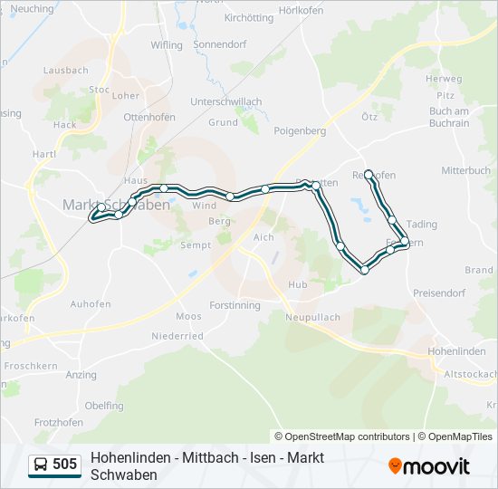 505 Route: Schedules, Stops & Maps - Reithofen (Updated)