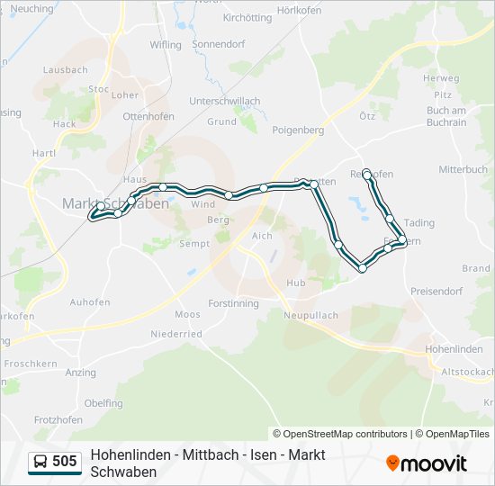 505 Route: Schedules, Stops & Maps - Reithofen (Updated)