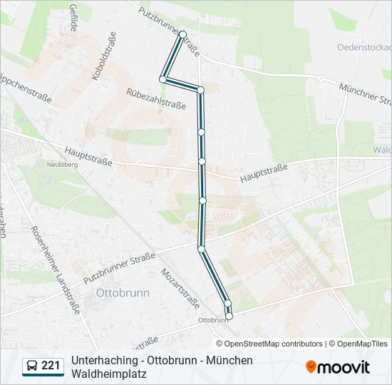 221 Route: Fahrpläne, Haltestellen & Karten - Ottobrunn (Aktualisiert)
