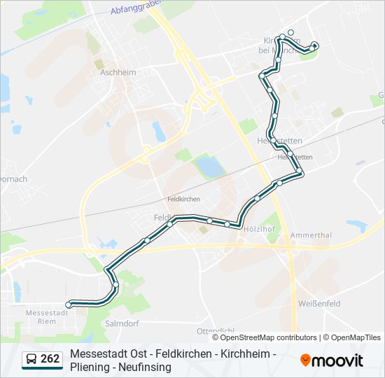 262 Route: Fahrpläne, Haltestellen & Karten - Messestadt Ost (Aktualisiert)