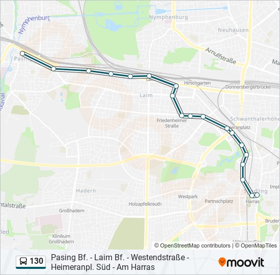 130 Route: Schedules, Stops & Maps - Am Harras U (Updated)