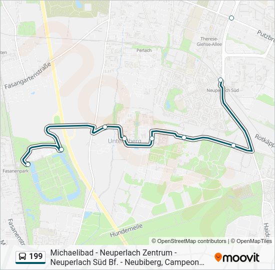 199 Route: Schedules, Stops & Maps - Neubiberg, Campeon West (Updated)