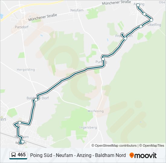465 Route: Schedules, Stops & Maps - Baldham, Realschule (Updated)