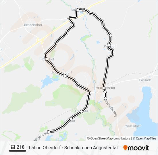 218 Route: Schedules, Stops & Maps - Probsteierhagen Muxall (Updated)