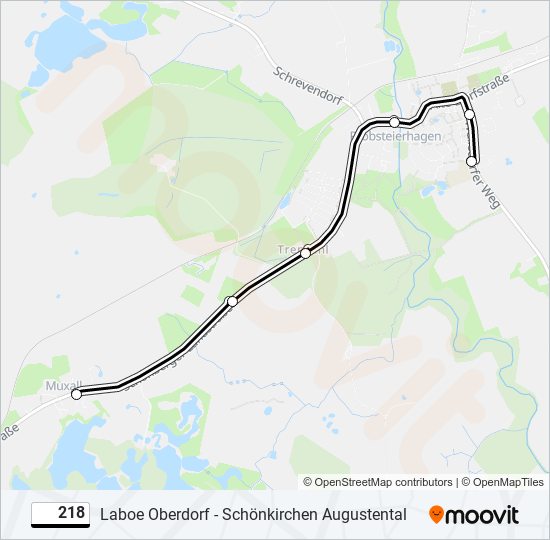 218 Route: Schedules, Stops & Maps - Probsteierhagen Muxall (Updated)