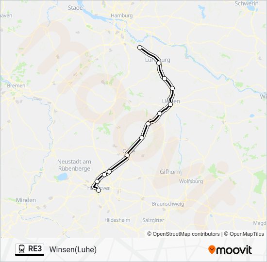 re3 Route: Schedules, Stops & Maps - Winsen(Luhe) (Updated)