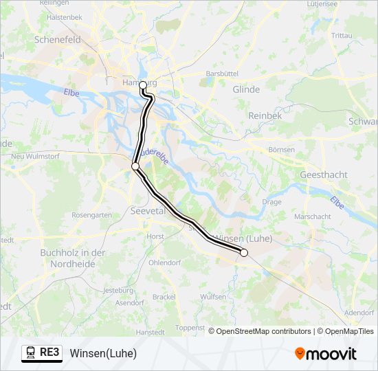 re3 Route: Schedules, Stops & Maps - Winsen(Luhe) (Updated)