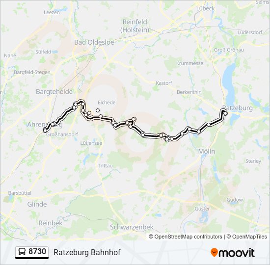 8730 Route: Schedules, Stops & Maps - Ratzeburg Bahnhof (Updated)