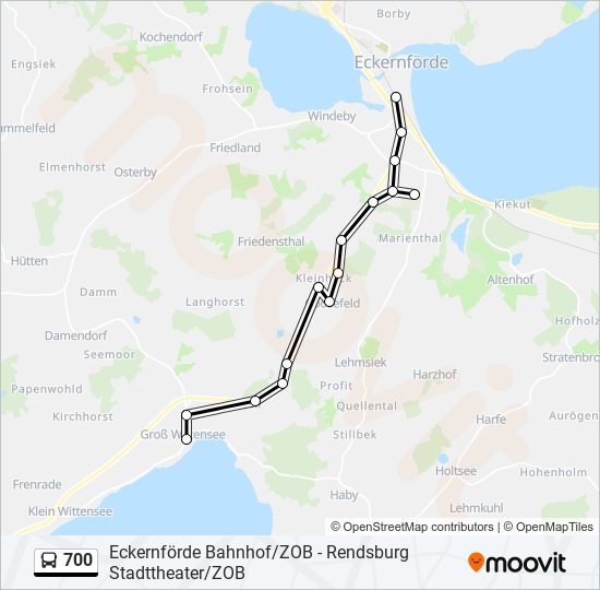 700 Route: Schedules, Stops & Maps - Groß Wittensee Kirchenweg (Updated)