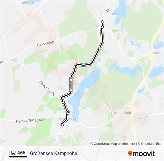 465 Route: Schedules, Stops & Maps - Großensee Kamphöhe (Updated)