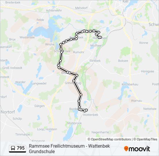 795 Route: Schedules, Stops & Maps - Bordesholm Bahnhof (Updated)