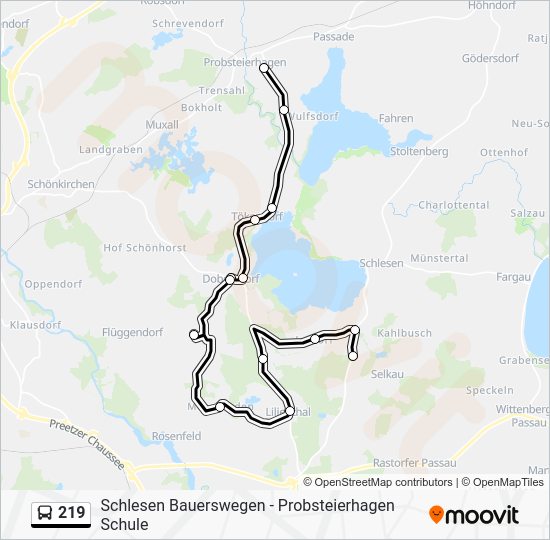 219 Route: Schedules, Stops & Maps - Doberdorf-Voßberg Wende (Updated)