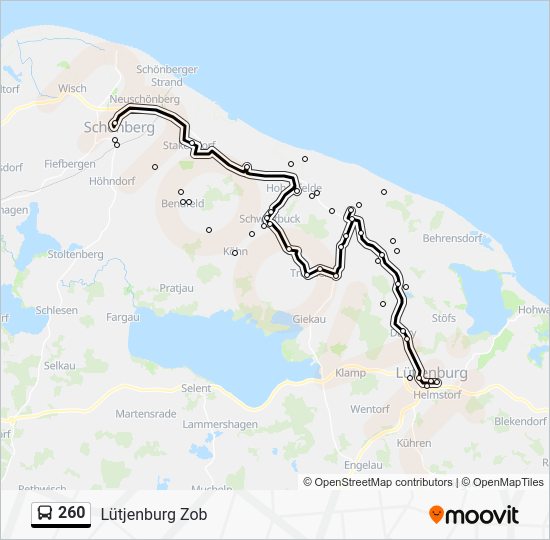 260 Route: Schedules, Stops & Maps - Lütjenburg Zob (Updated)