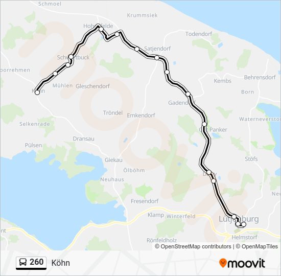 260 Route: Schedules, Stops & Maps - Köhn (Updated)