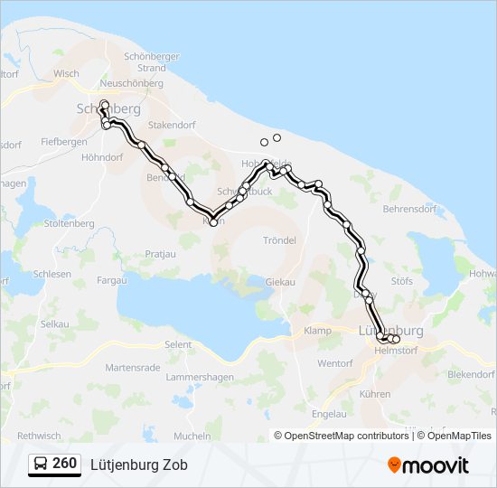260 Route: Schedules, Stops & Maps - Lütjenburg Zob (Updated)