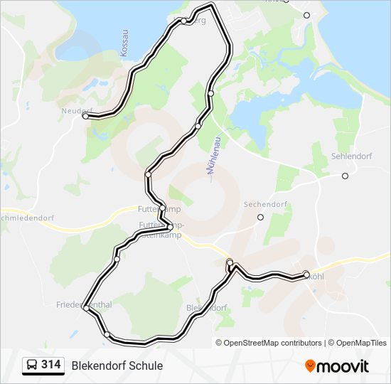 314 Route: Schedules, Stops & Maps - Blekendorf Schule (Updated)