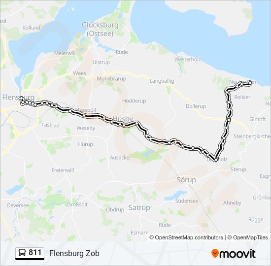 811 Route: Fahrpläne, Haltestellen & Karten - Flensburg Zob (Aktualisiert)