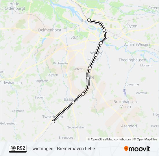 rs2 Route: Schedules, Stops & Maps - Bremen Hbf (Updated)