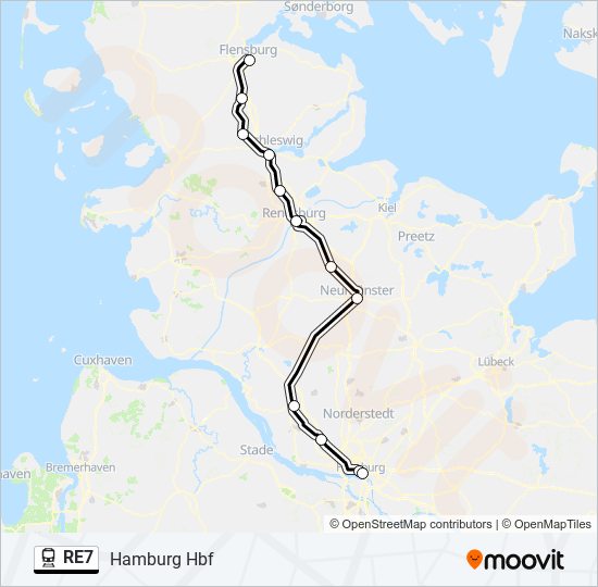 re7 Route: Schedules, Stops & Maps - Hamburg Hbf (Updated)
