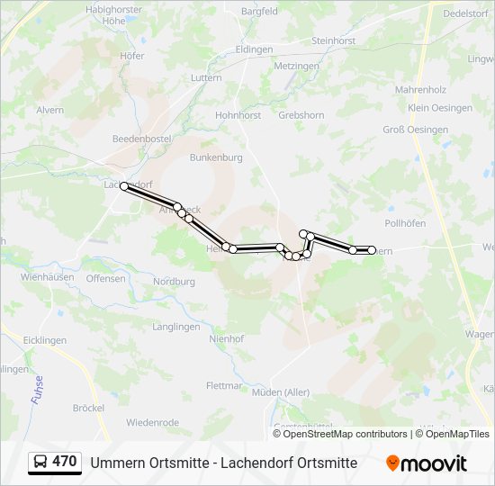 470 Route: Schedules, Stops & Maps - Ummern Ortsmitte (Updated)