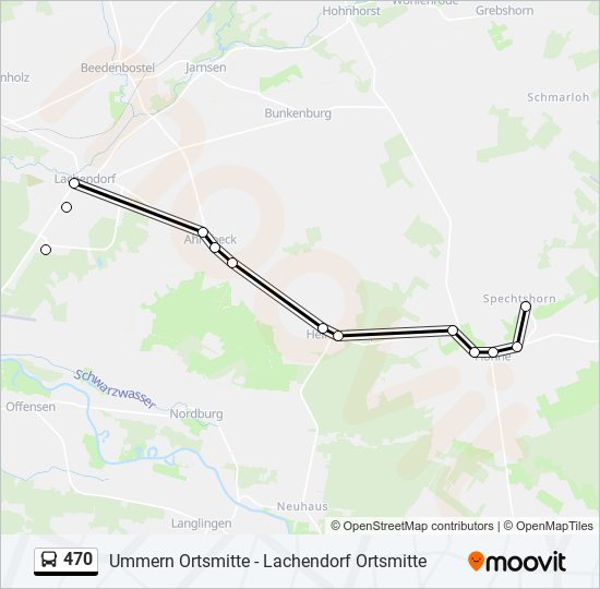 470 Route: Schedules, Stops & Maps - Hohne-Spechtshorn (Updated)