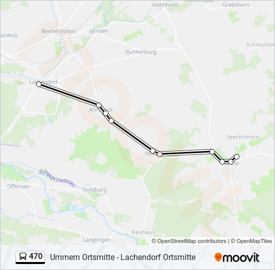 470 Route: Schedules, Stops & Maps - Hohne(B Celle) Grundschule (Updated)
