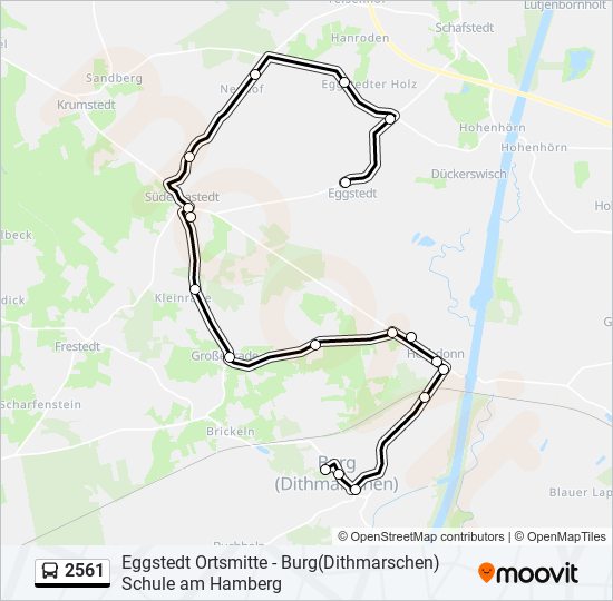 2561 Route: Schedules, Stops & Maps - Burg(Dithmarschen) Schule am ...