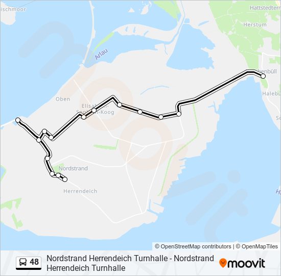 48 Route: Schedules, Stops & Maps - Wobbenbüll Damm (Updated)