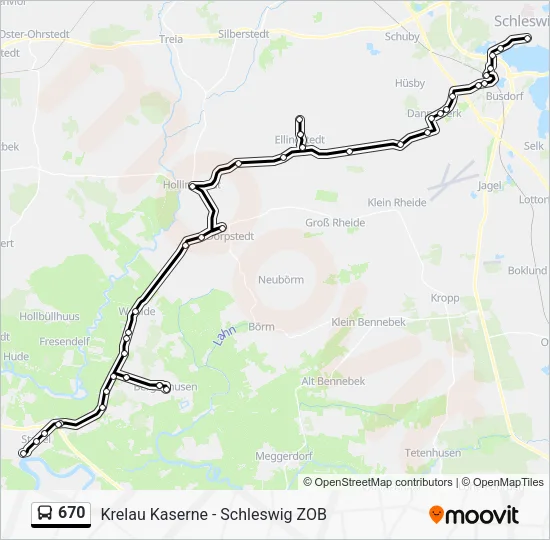 670 Route: Schedules, Stops & Maps - Stapel Poststraße Abzw. (Updated)