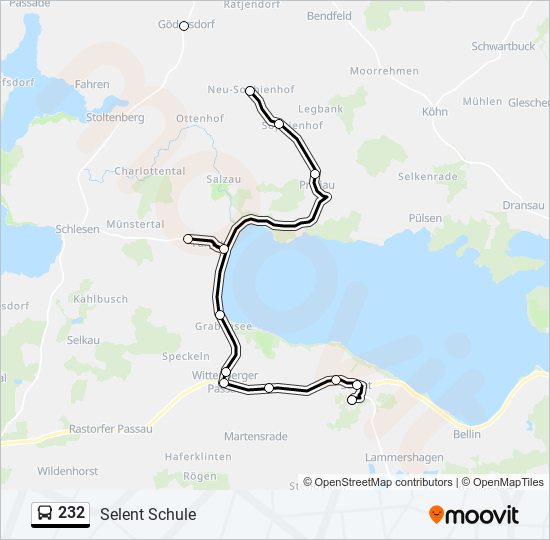 232 Route: Fahrpläne, Haltestellen & Karten - Selent Schule (Aktualisiert)