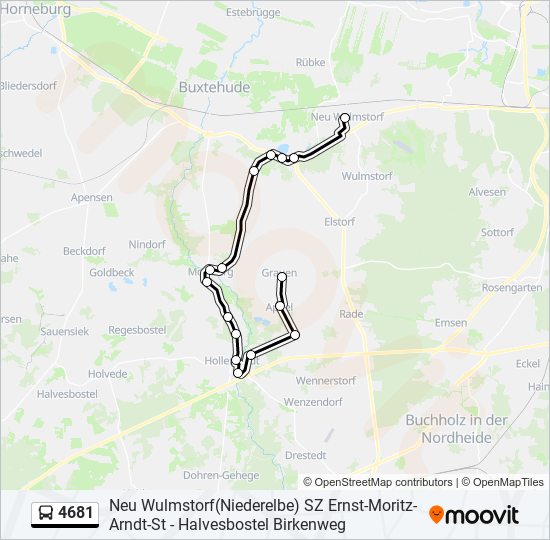 4681 Route: Fahrpläne, Haltestellen & Karten - Grauen(Appel) am ...