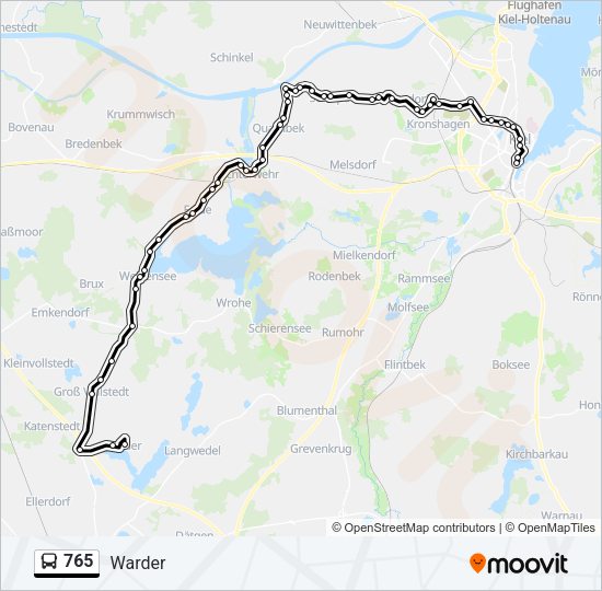 765 Route: Schedules, Stops & Maps - Warder (Updated)