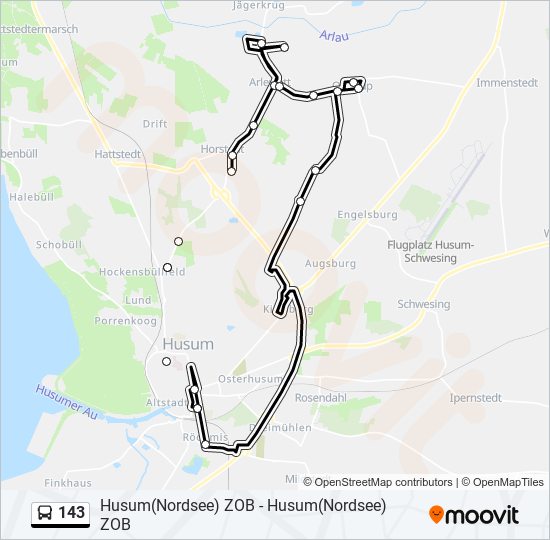 143 Route: Schedules, Stops & Maps - Husum(Nordsee) Zob (Updated)